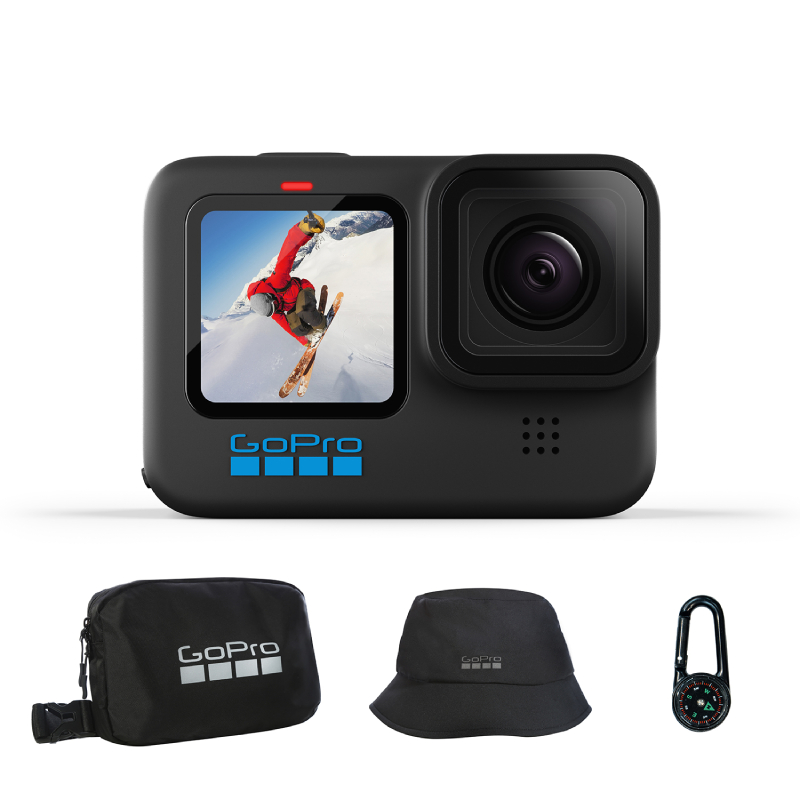 GOPRO Hero10 Swag Bundle กล้องแอ็คชั่น (23MP, สีดำ) ราคาพิเศษ | Power Buy