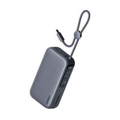 AUKEY พาวเวอร์แบงค์ (10000mAh, สีเทา) รุ่น PB-Y47 GY ราคาพิเศษ | Power Buy