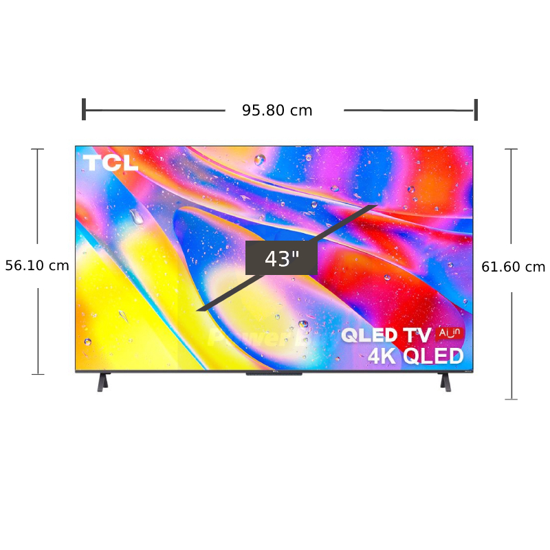 TCL ทีวี QLED UHD (43", 4K, Android) รุ่น 43C725 ราคาพิเศษ | Power Buy