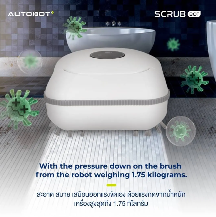 Buy AUTOBOT Robotic Bathroom Cleaner (White) SCRUBBOT at Best price ...