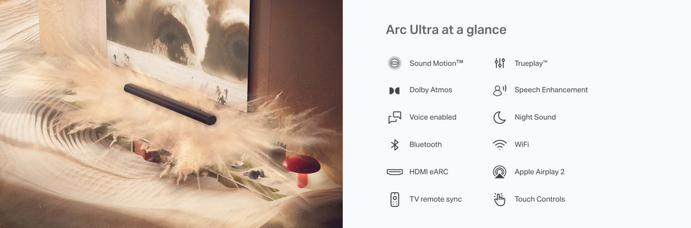 SONOS Arc Ultra Sound Bar (White) - Central.co.th