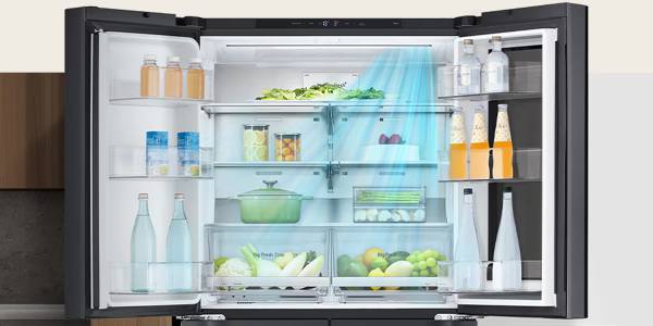 Buy LG 4 Doors Refrigerator 23.5 Cubic Inverter (Essence Black Steel ...